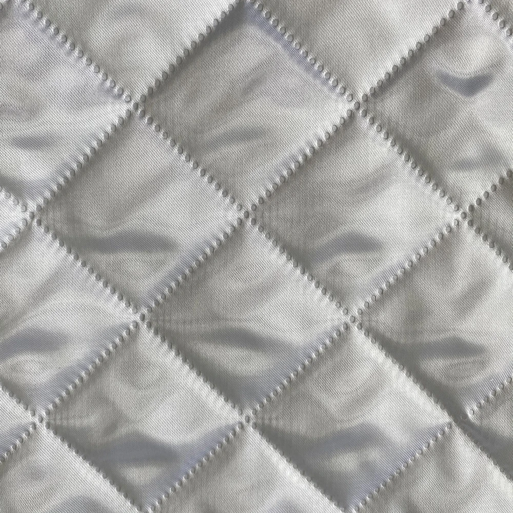 JS-F07 Funeral Textile Quilt Satin Fabric - Quilted Polyester