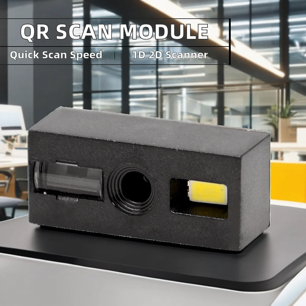 2D Barcode Scanner Module Laser LED CMOS Light Sources Compatible USB COM RS232 TTL Interfaces ...
