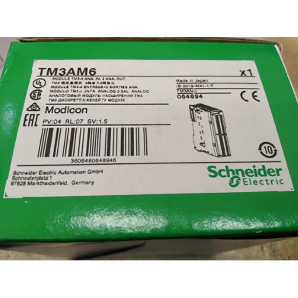 Schneidere Tm3am6 Input/output Analog Module 2 Output (screw) 24 Vdc ... Schneidere Tm3am6 Input/output Analog Module 2 Output (screw) 24 Vdc ...