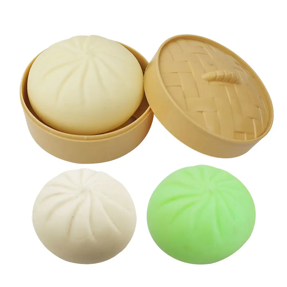 Colorful Dumpling Squishy Stress Ball Steamed Stuffed Bun Squeezing ...