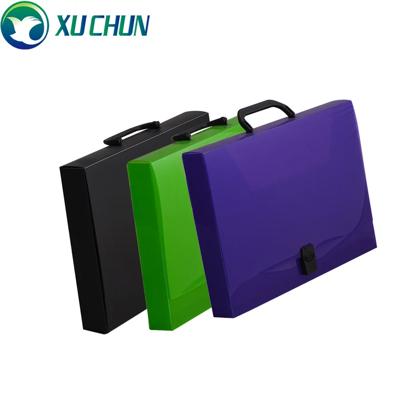 Waterproof Pp Document Case A4 Size Portfolio Briefcase Portable File ...