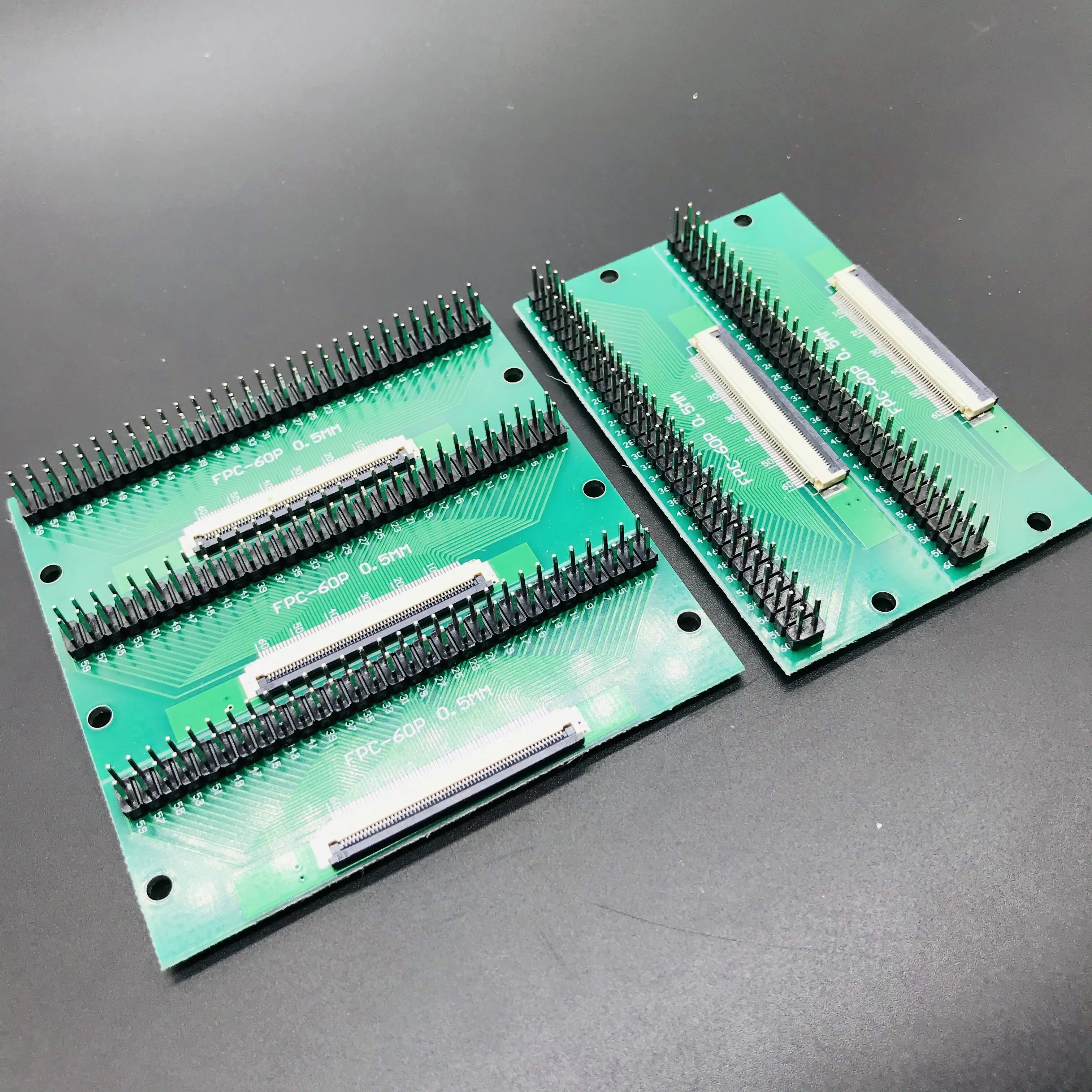 0.5mm 60pin FFC Connector to Dupont 2.54mm Pin Plate Adapter PCB Board