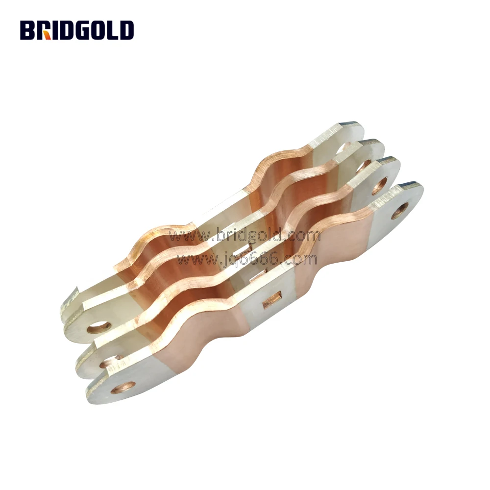 High Current Copper Laminated Flexible Shunts Copper Foil Busbar - Buy ...