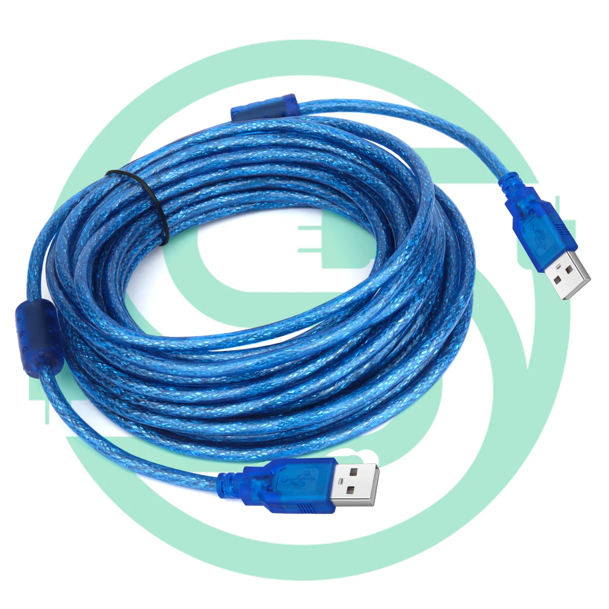 3M Hot Type a Male to Type a Male High Speed Transparent Blue USB 2.0 ...