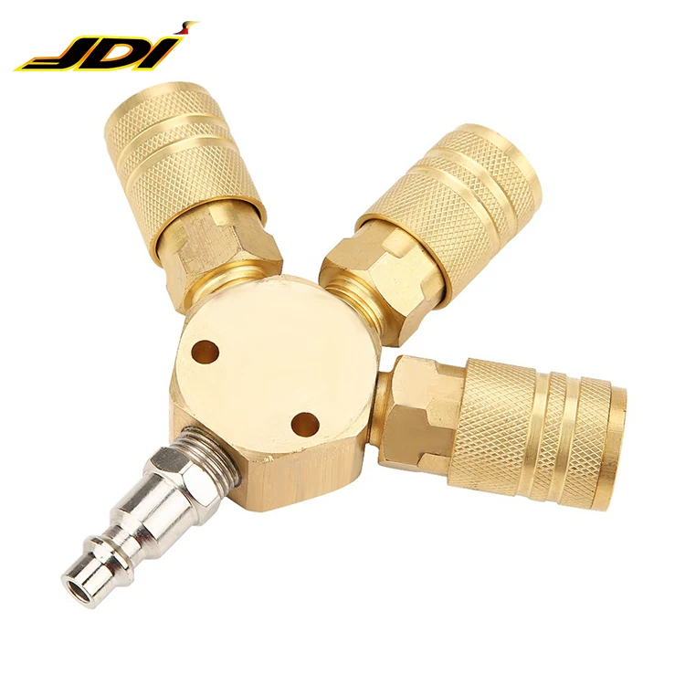 High Quality 3-way Quick Coupling Manifold With Plug - Buy Fe Quick ...