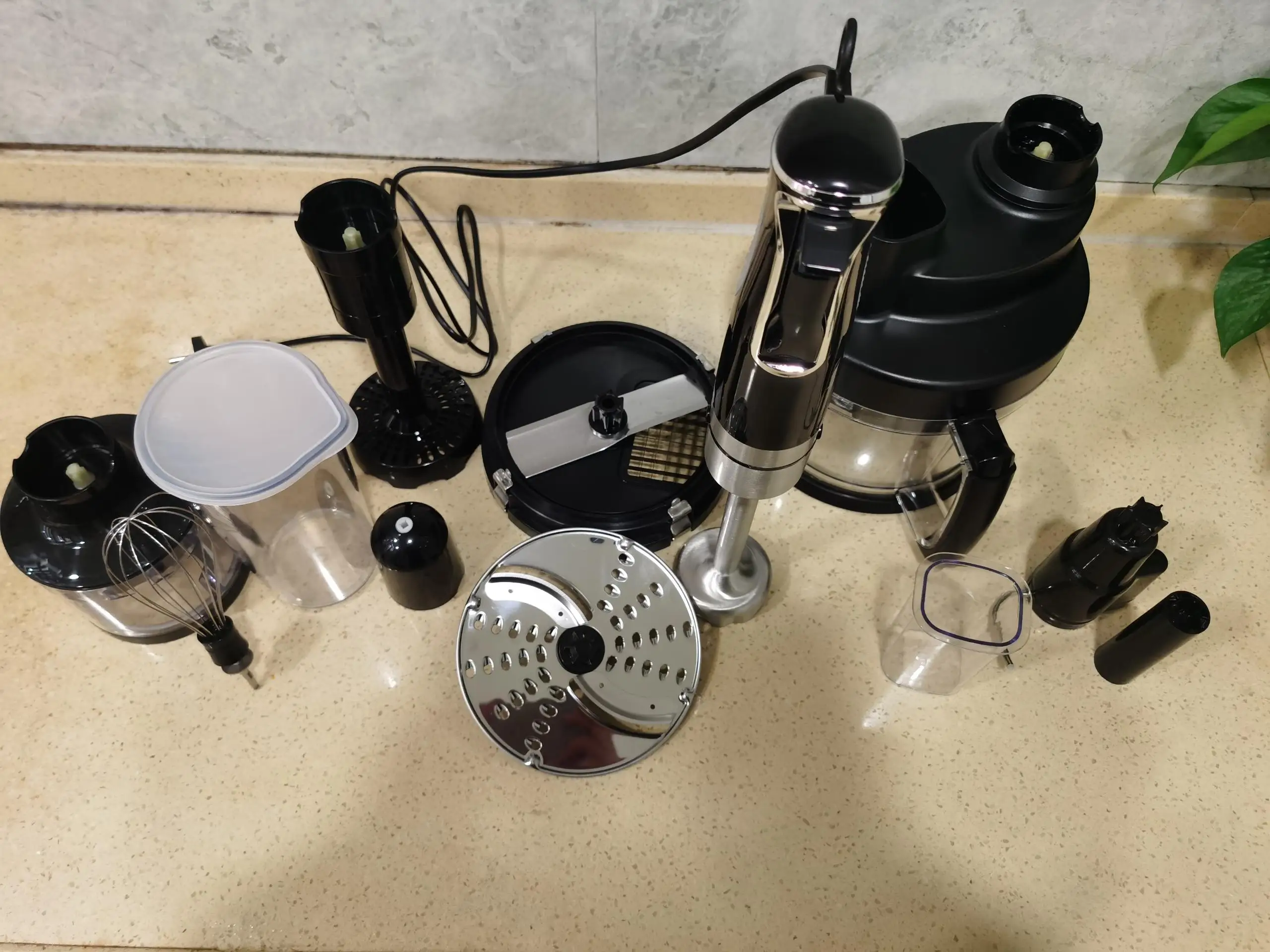 1500W Household Electric Food Processor 2L Capacity 400ml Chopper 600ml ...