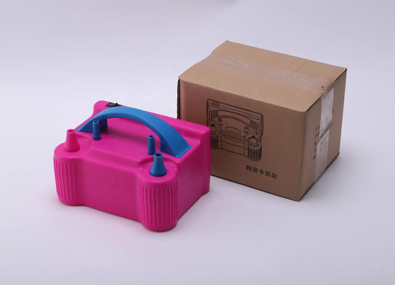 Globos Portable Electric Balloon Inflator Pump Pink Cartoon Style High ...