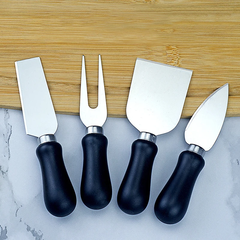 Restaurant Luxury Cheese Tool Butter Cutter 4 Pieces Wood Handle ...