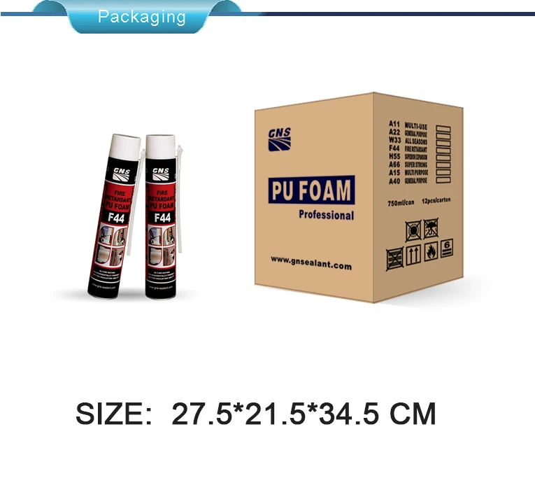 Fire Proof Non Flammable Insulation Spray Foam - ISO, TUV Certificated