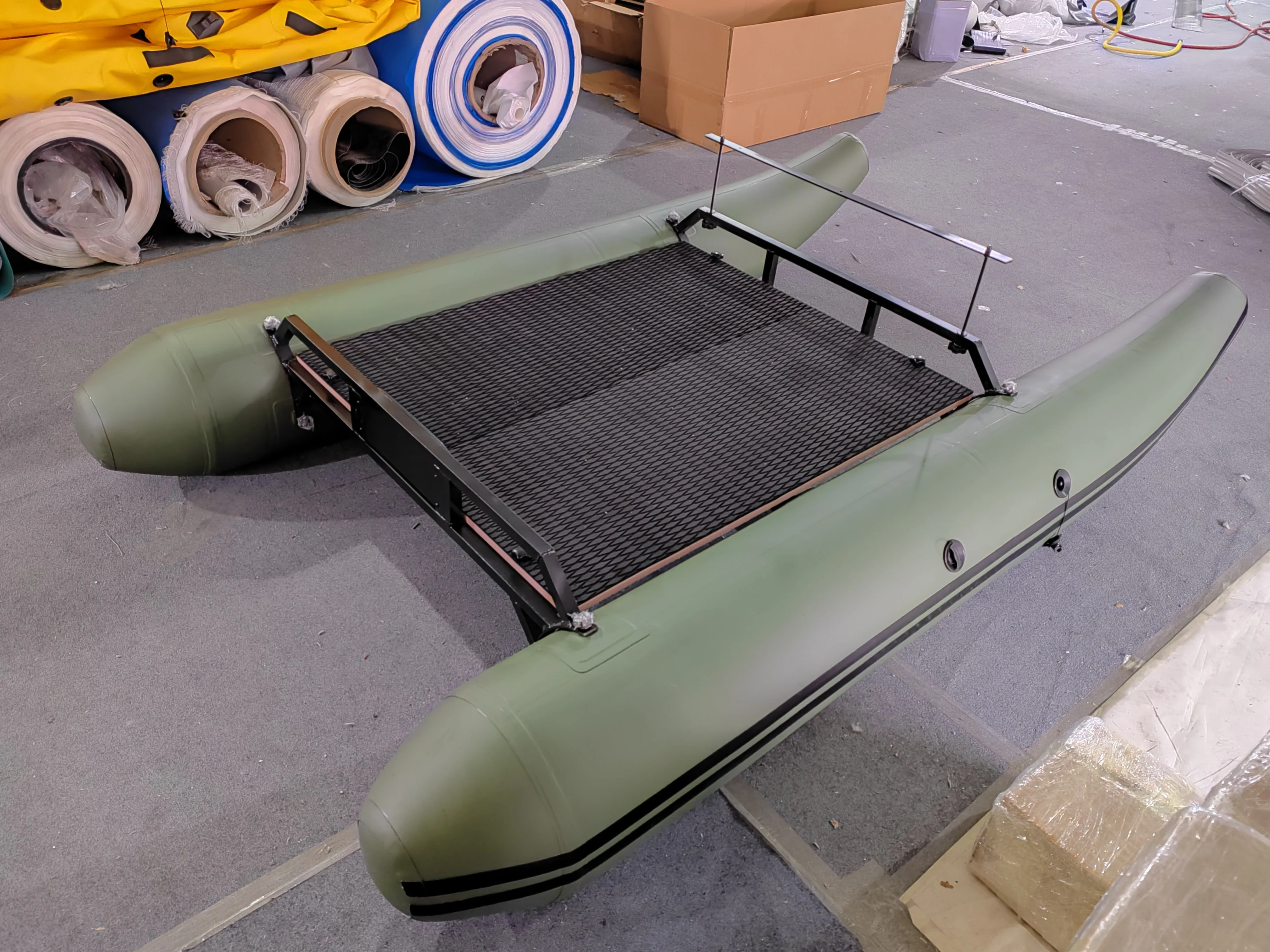 TPU Pontoon 1 Person Inflatable Boat - Lure Fishing Catamaran