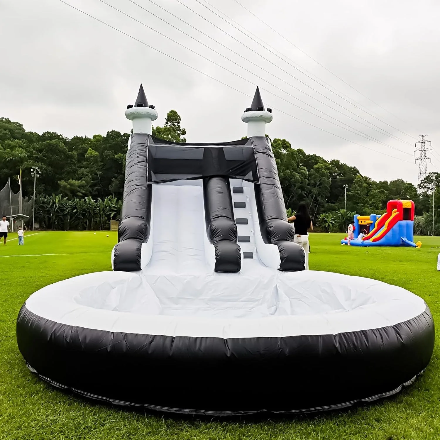 Yard Modern Luxury Indoor Trampoline Amusement Park Equipment Bouncy ...