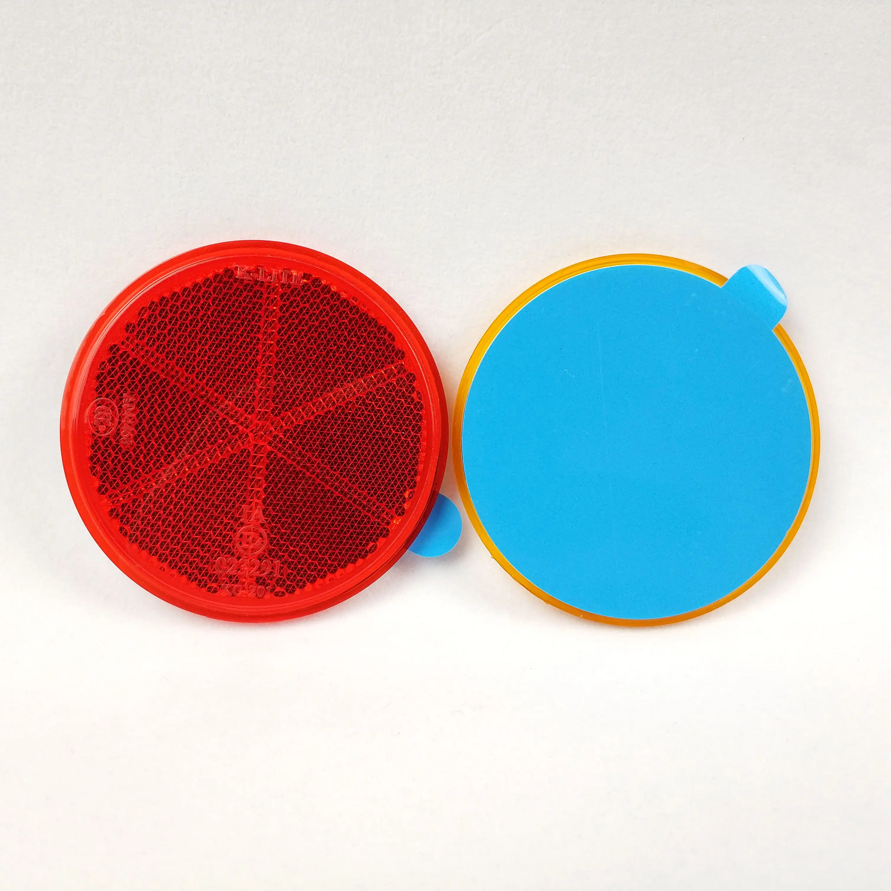 Plastic Safety Reflector Reflective Light Retro Reflector Round Plastic ...
