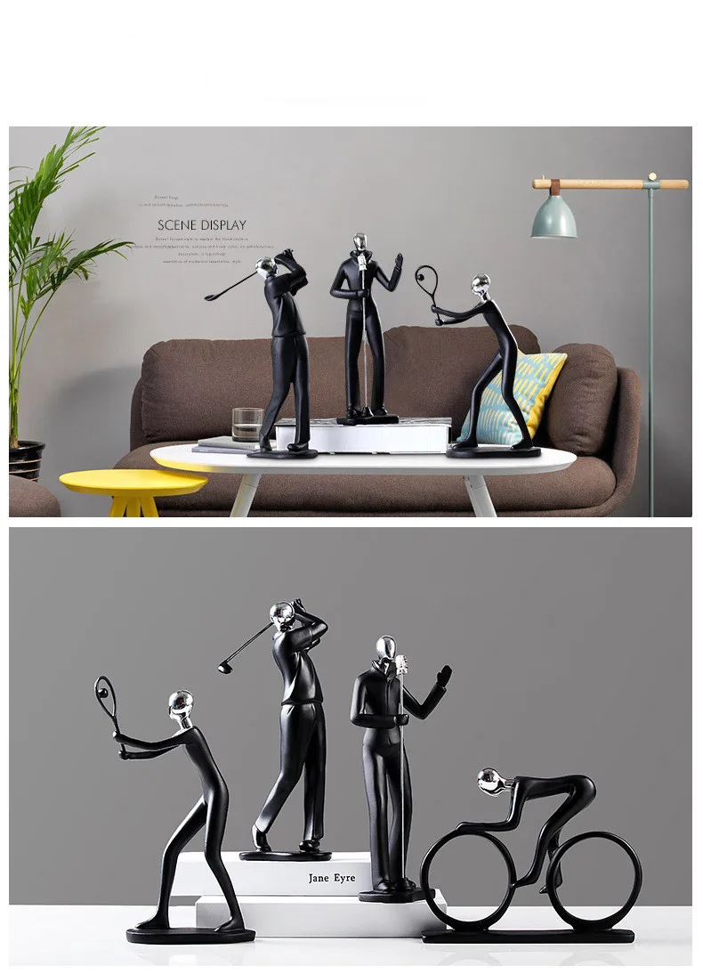Creative Home Resin Sports Figure Handicraft Decoration - Buy Creative ...