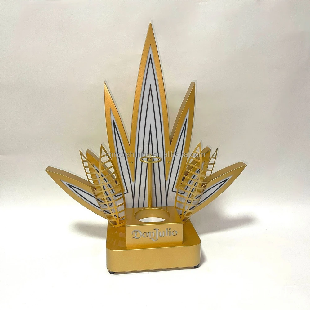 Led Acrylic Champagne Wine Display Holder Alcohol Bottle Presenter For ...