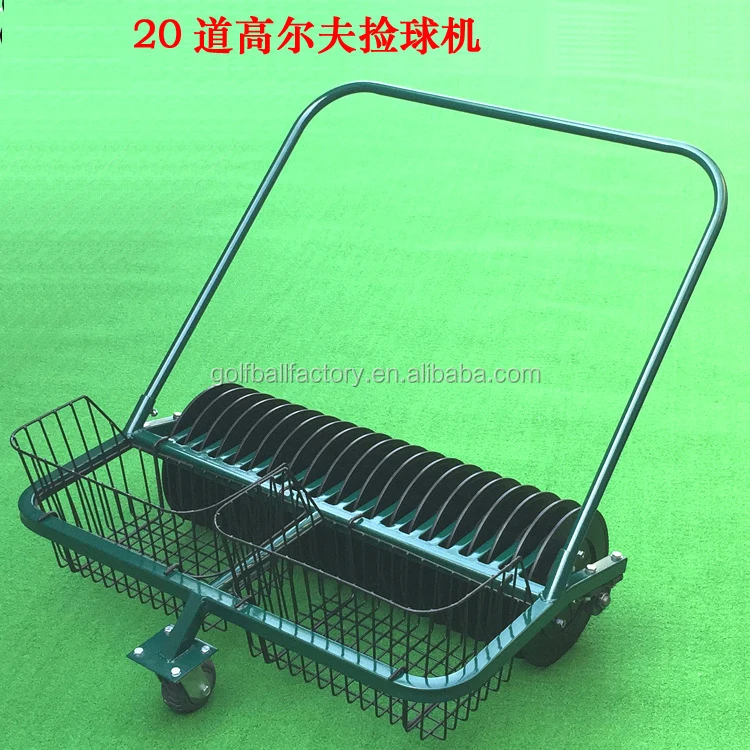 Golf Course Equipment 20 -track Hand Push Golf Ball Picker Ball Pick Up ...