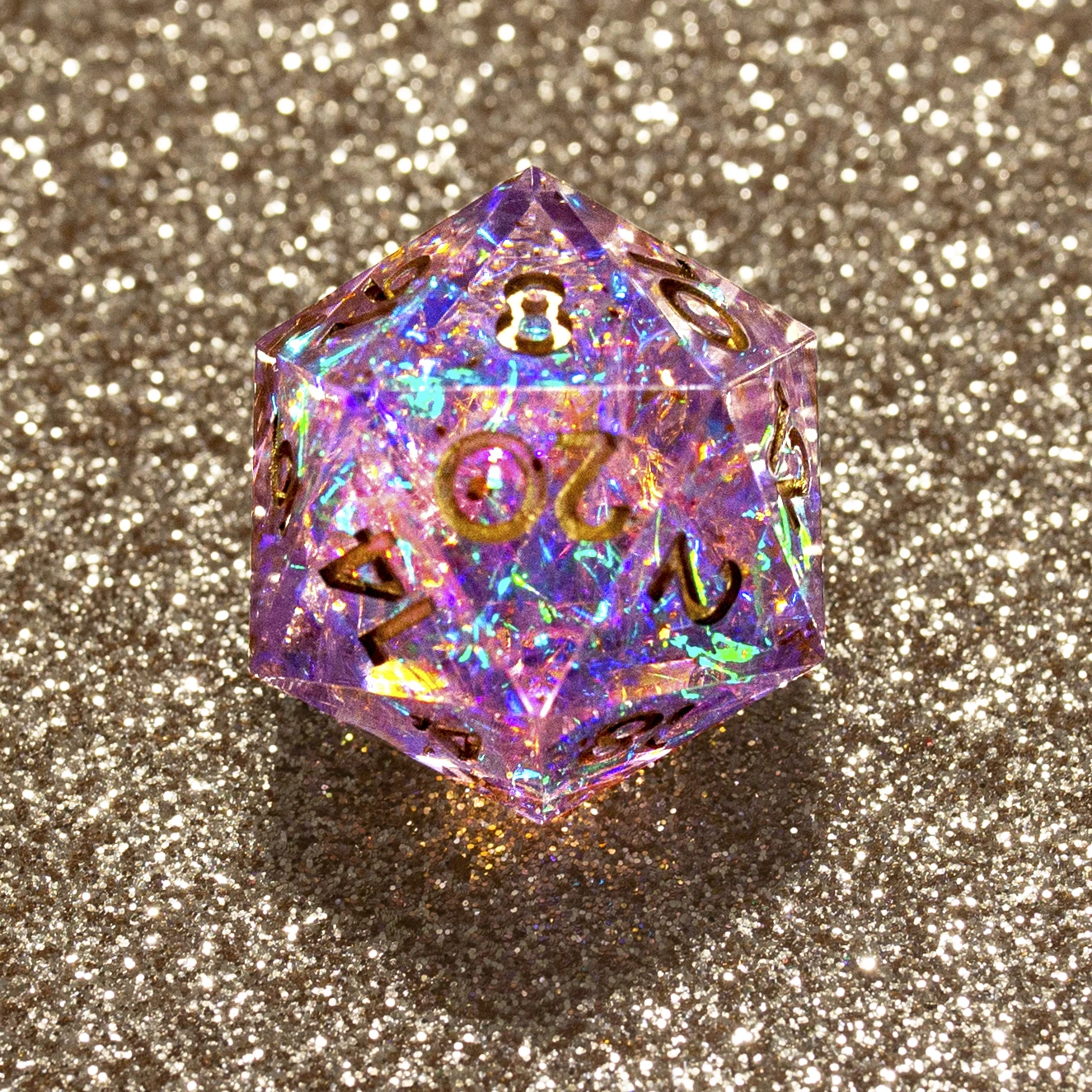 Beautiful Design Dice With Sharp Edges&flashing Inclusions For Dnd ...