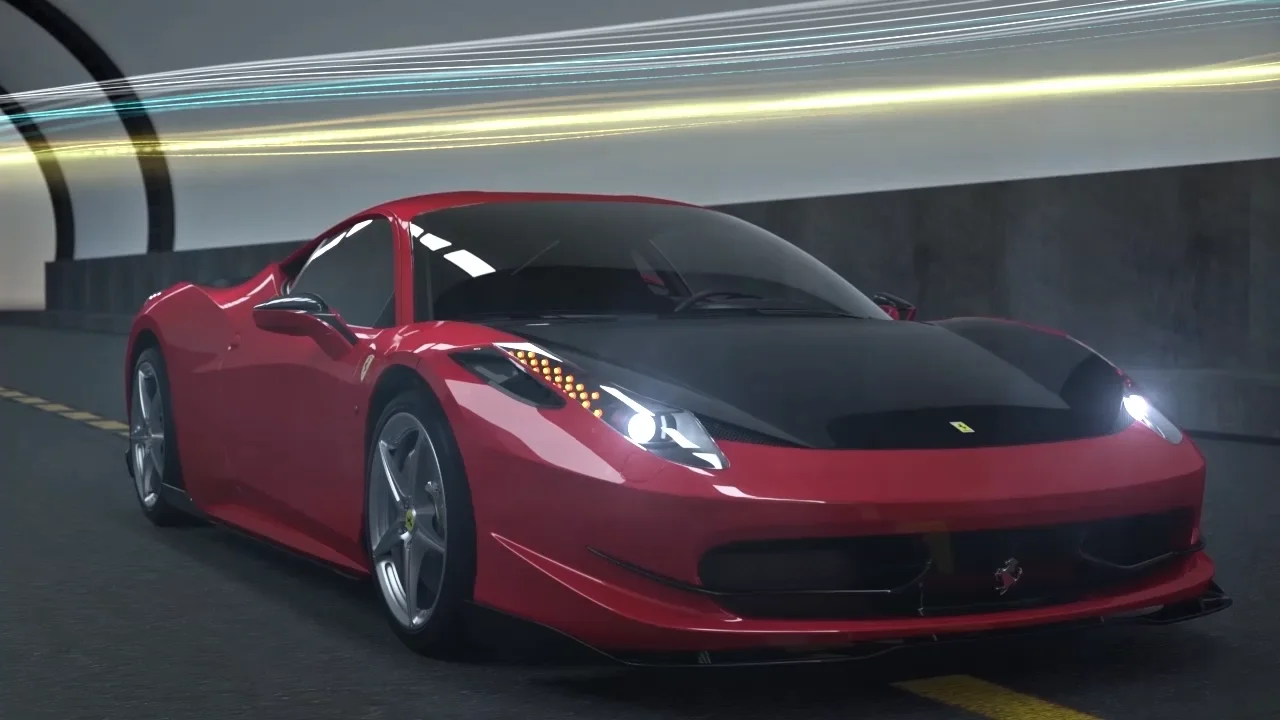 Gt Fibra De Carbono Spoiler Traseiro Para A Ferrari 458 Italia 11 2 ...