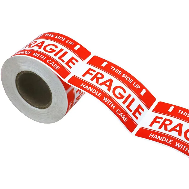 2x3 Inch Handle With Care This Side Up Fragile Stickers Adhesive Label ...