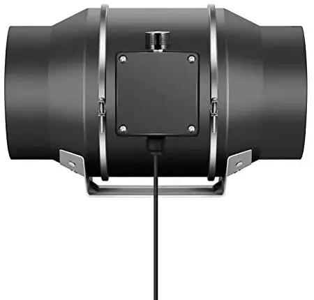 Quiet 6 Inch Duct Fan with 0-100% Variable Speed Control