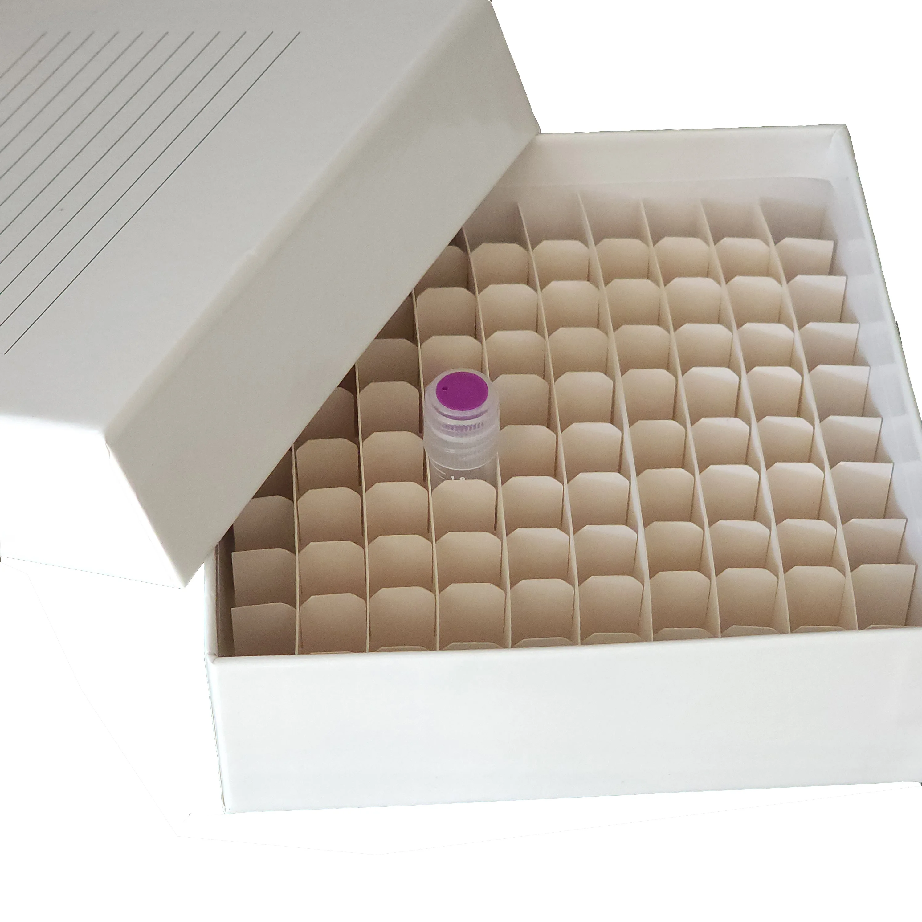 Lab Research High Strength Cardboard Cryogenic Vial Storage