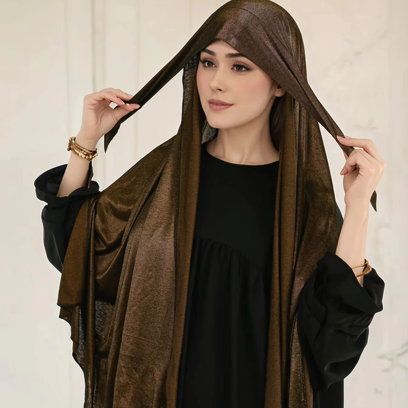 Fashion Party Hijab Ramadan Eid Muslim Headscarf Head Wraps Islam ...