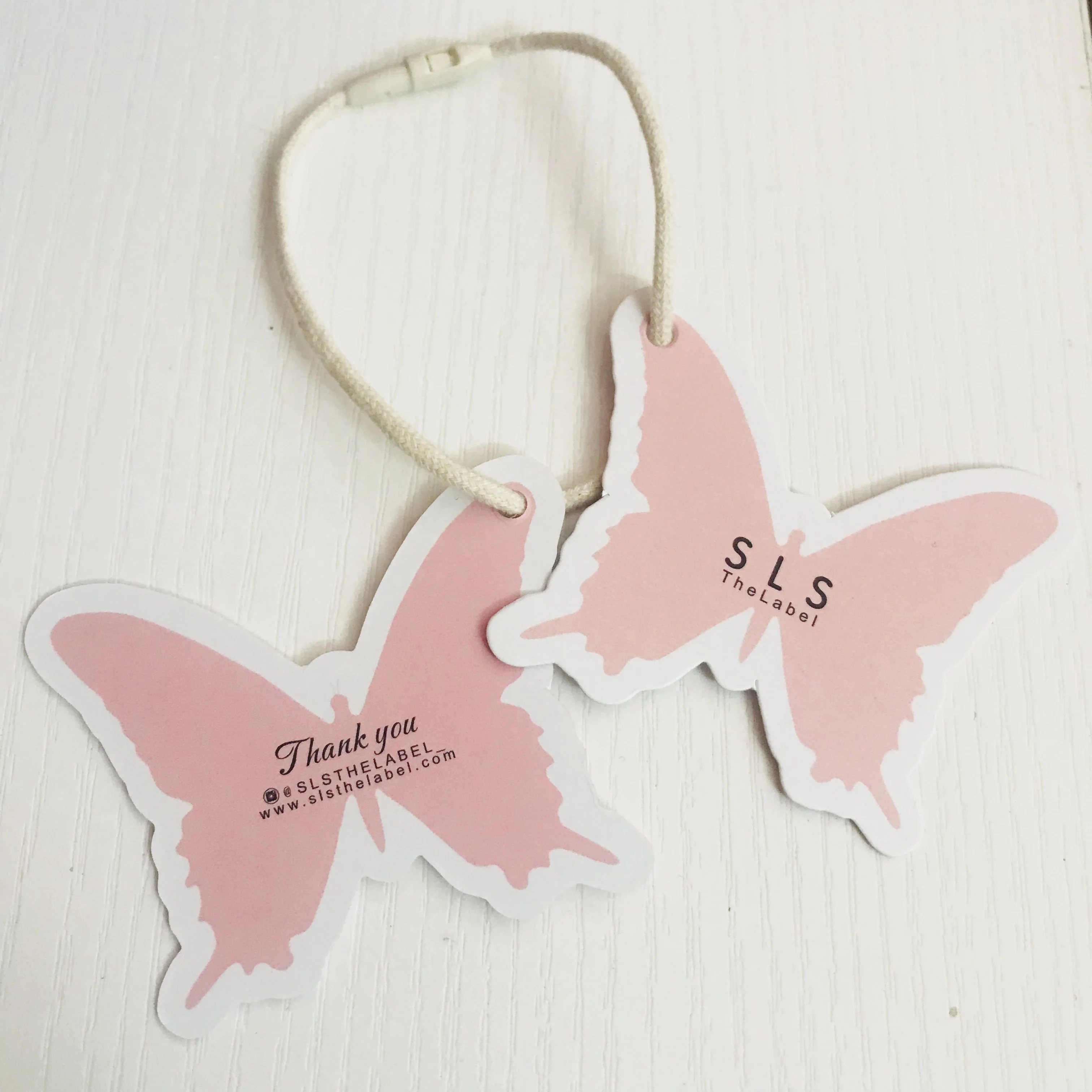 Custom Butterfly-Shaped Tags for Garments & More