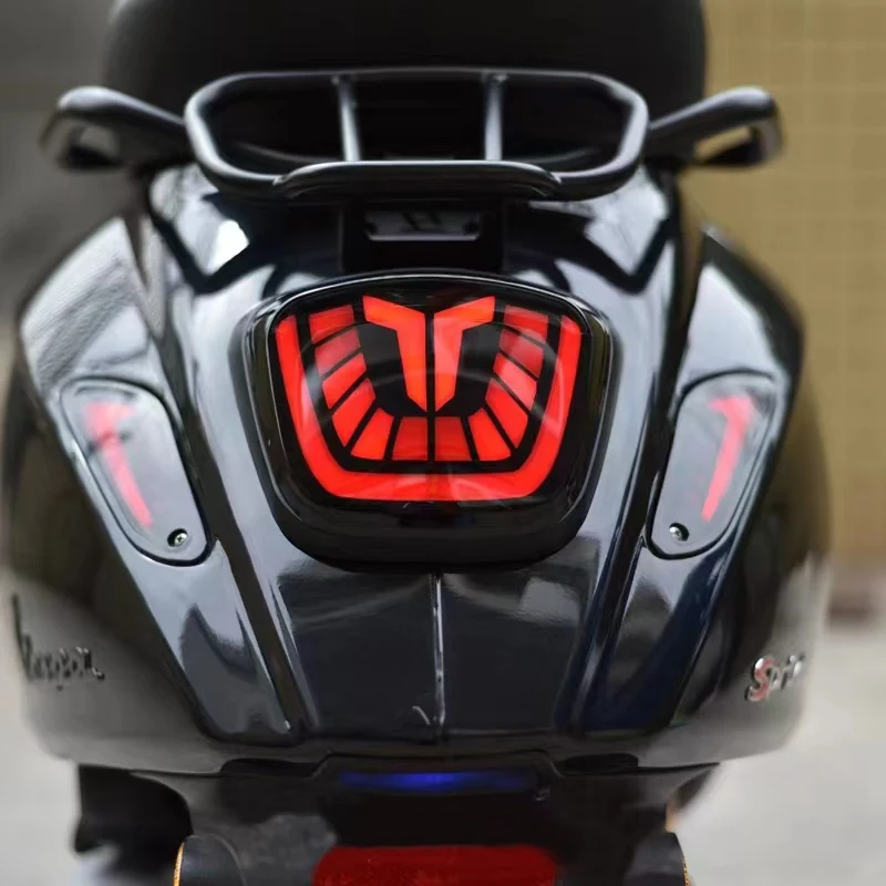 Motorcycle China Led Taillights Modified Flow Blackened Smoked Brake ...