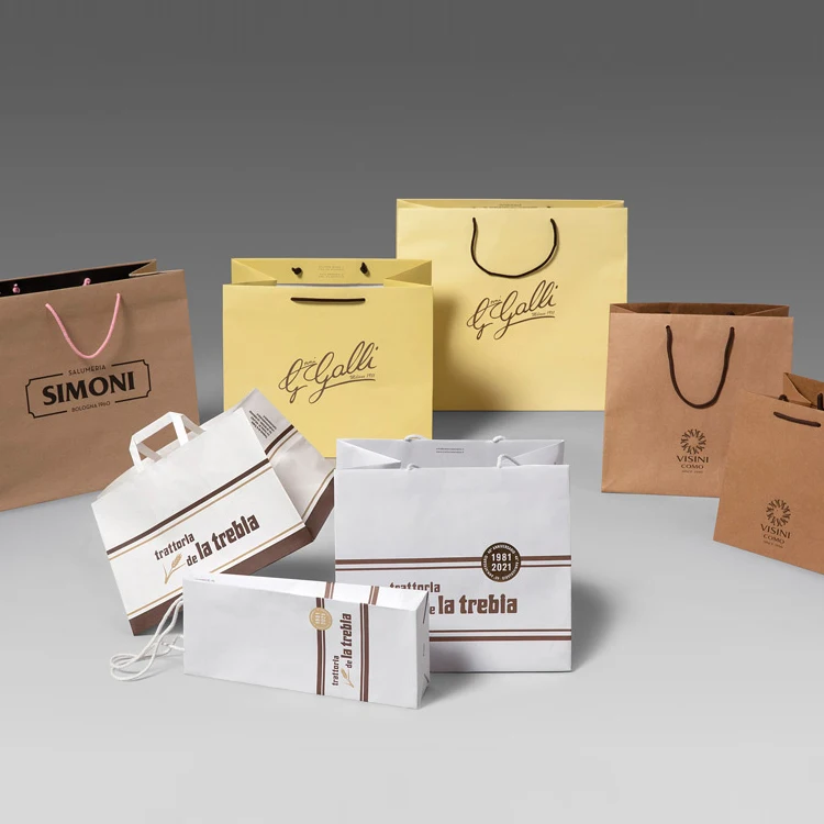 Custom Bags With Logo Luxury Shopping Bag With Logos Takeaway Cup ...