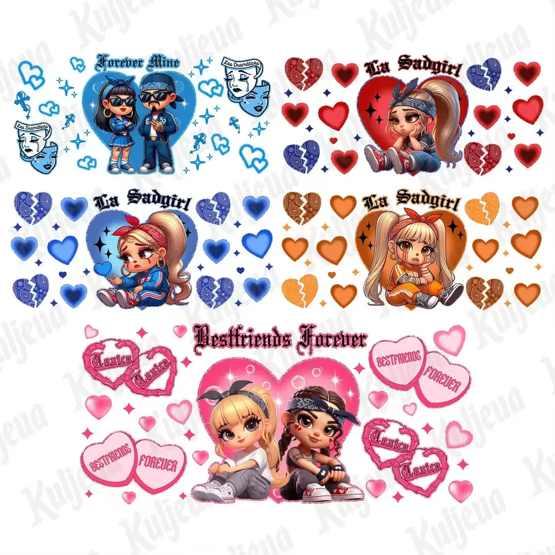 Top Sell Chicano Cholo Uv Dtf Cup Wrap Transfers Custom Waterproof ...