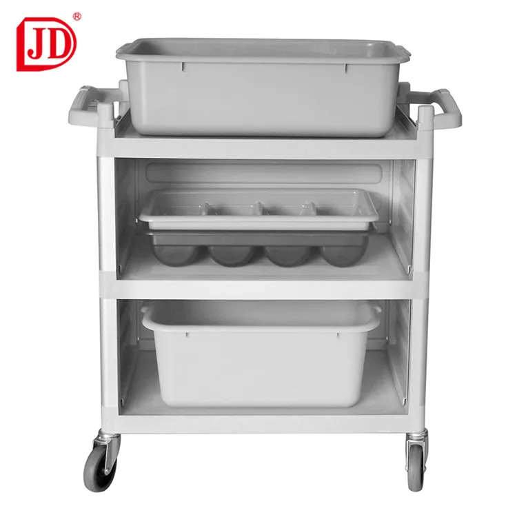 High Quality Multi-purpose Large 3-tier Food Service Cart Hotel Trolley ...