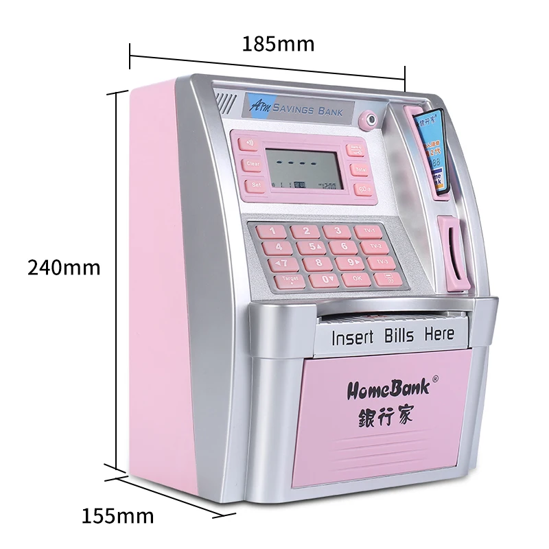 Atm Piggy Bank Savings Bank Toys Atm To Store Money Safe Deposit Money ...