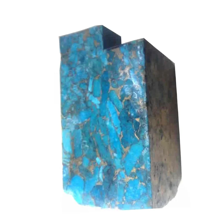 America Mohave Natural Turquoise Block Dark Blue Turquoise Gemstone ...