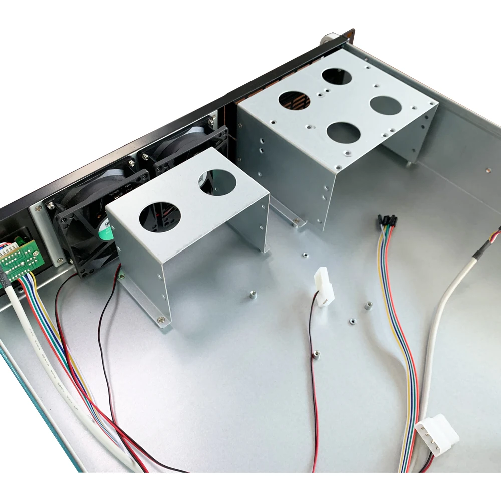 2U Short Server Case - 19inch Rackmount Chassis with 2HDD