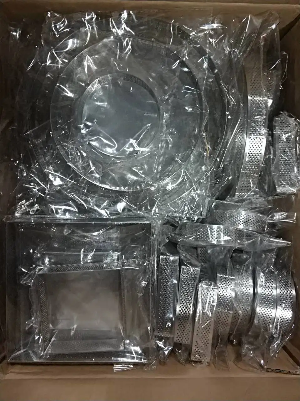 Custom Stainless Steel Heart Shape Perforated Mini Mousse Cake Tart ...