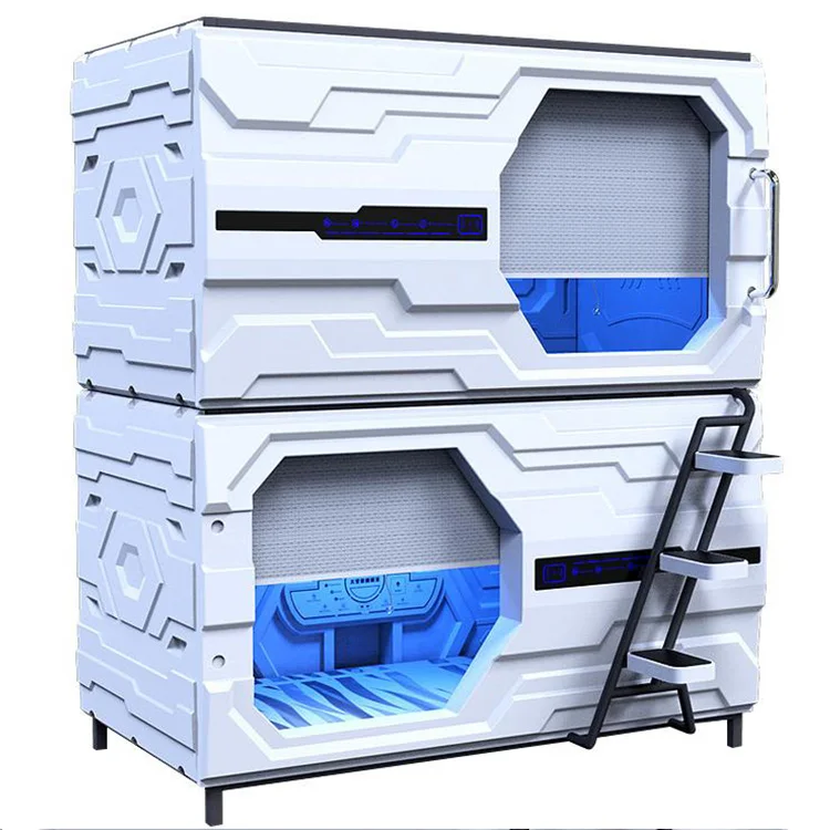 Living Room Furniture Metal Bed Frame Sleeping Cabin Pod Double Bunk ...