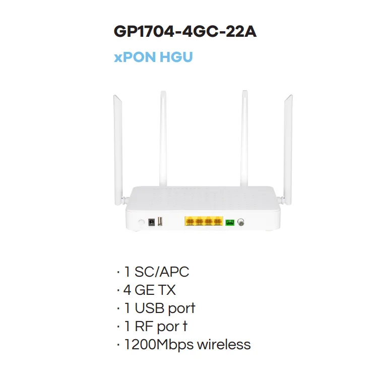 Secure and Efficient CATV Home Gateway Unit - GP1704-4GC-22A