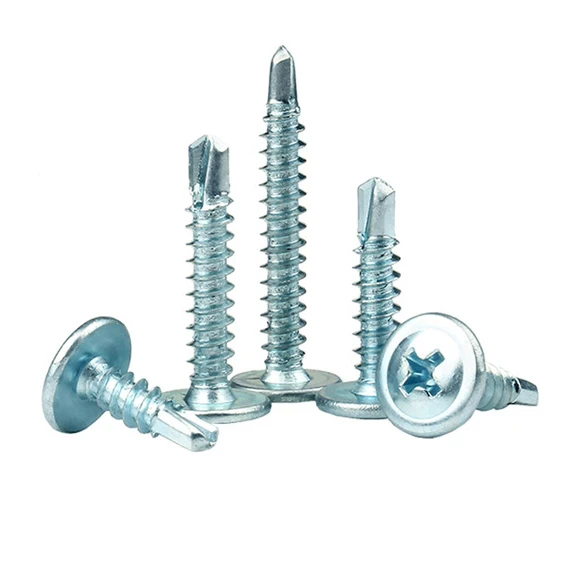 Galvanized Large Round Head Cross Head Self-tapping Drill Tail Screw ...