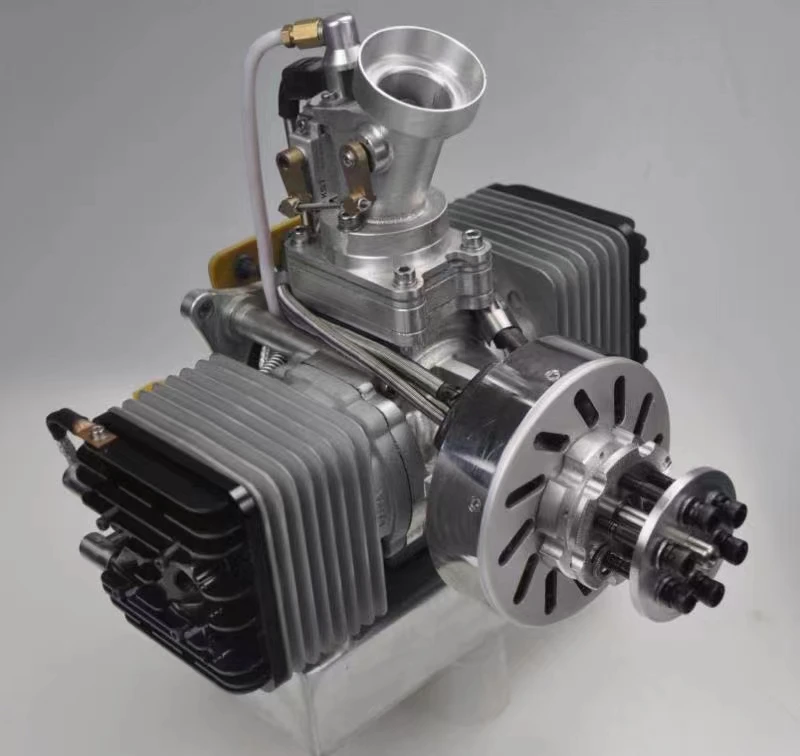 Drone Engine UAV DLA 64cc Twin Heavy Fuel Engine with Electronic Ignition, Ideal for RC ...