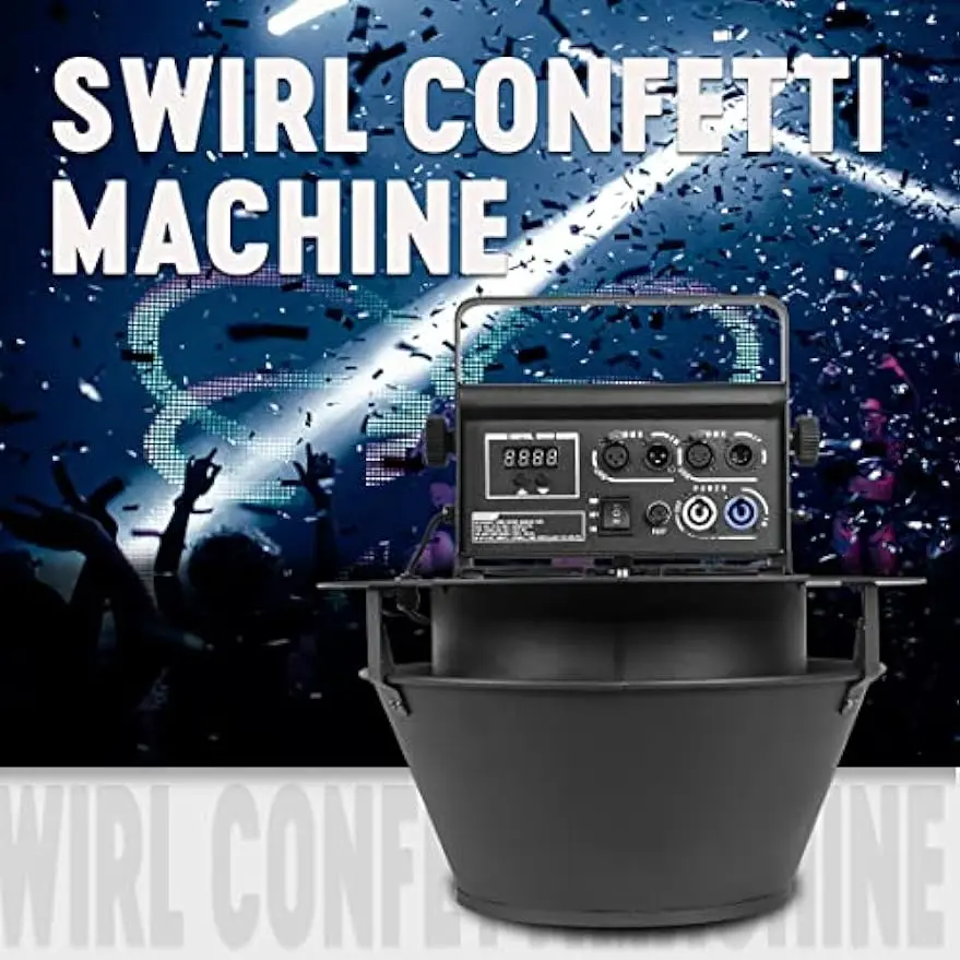 150w Colorful Paper Mini Swirl Floating Ceiling Confetti Blower Machine ...