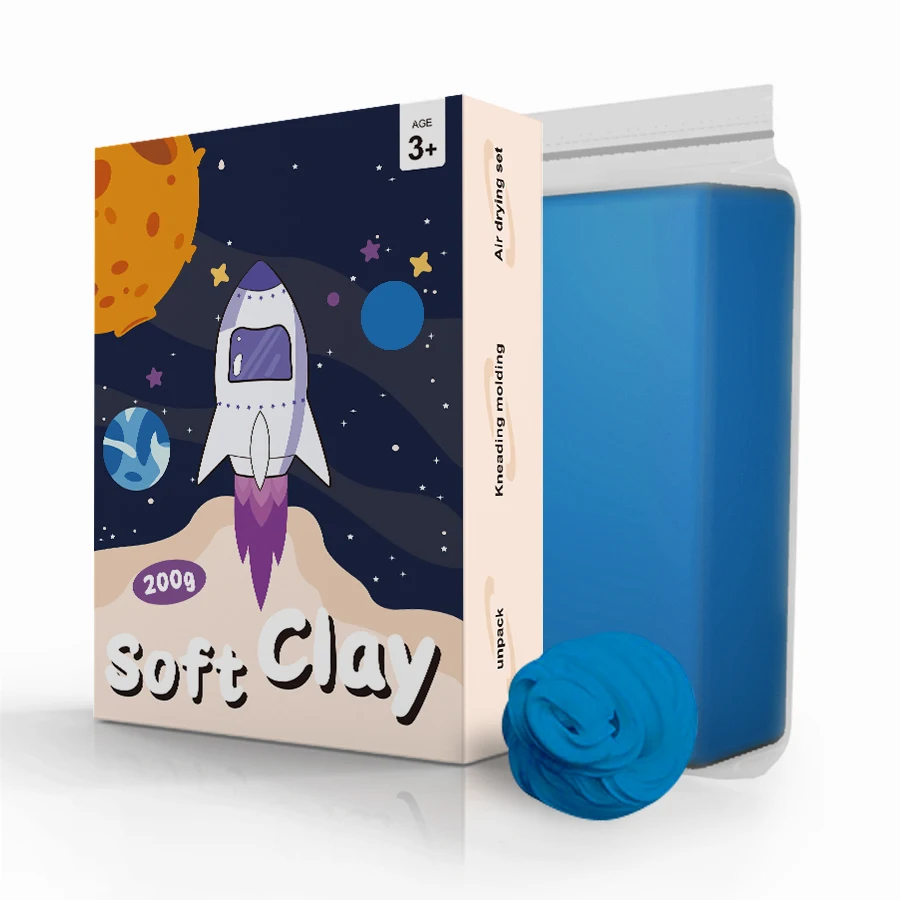 200g Super Light Clay 9 Colors Playdough Air Dry Clay For Creative Play ...