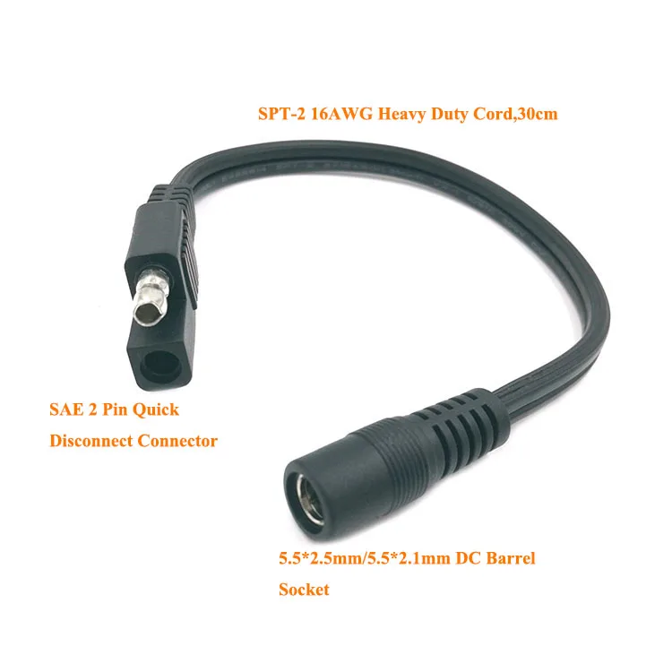 Sae To Coax Female Adapter Cable Sae Plug To Dc 5.5mm X 2.1mm Female ...