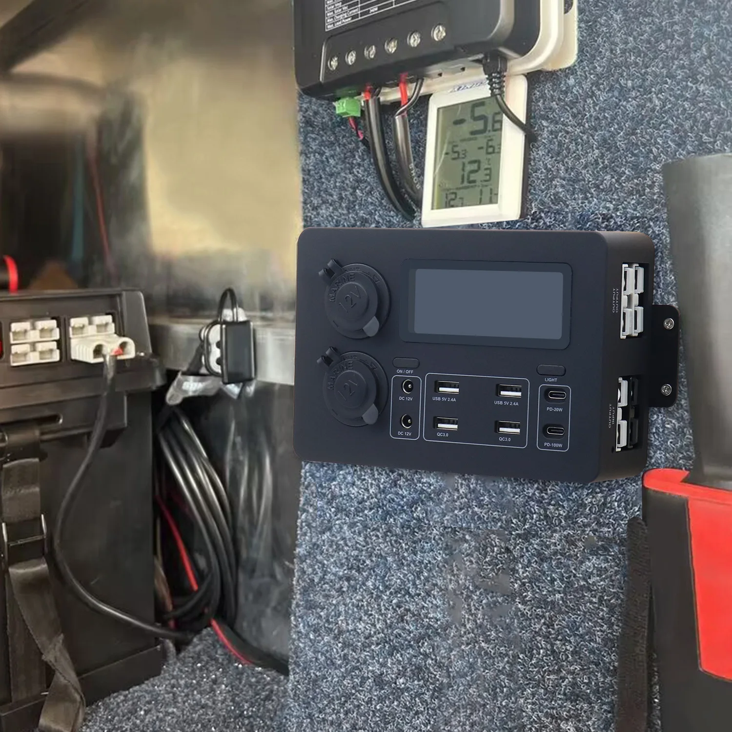 Dc 12v Mini Power Control Box Power Hub Multi Usb Port Battery Box For ...