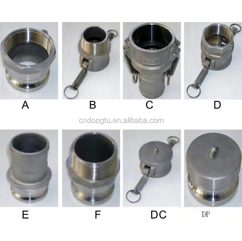Type A B C D E F Dc Dp Aluminium Female Male Camlock Quick Coupling ...