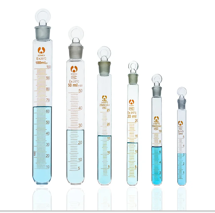 Lab Supplies Small Capacity Flat Bottom Test Tube With Cork Stopper ...