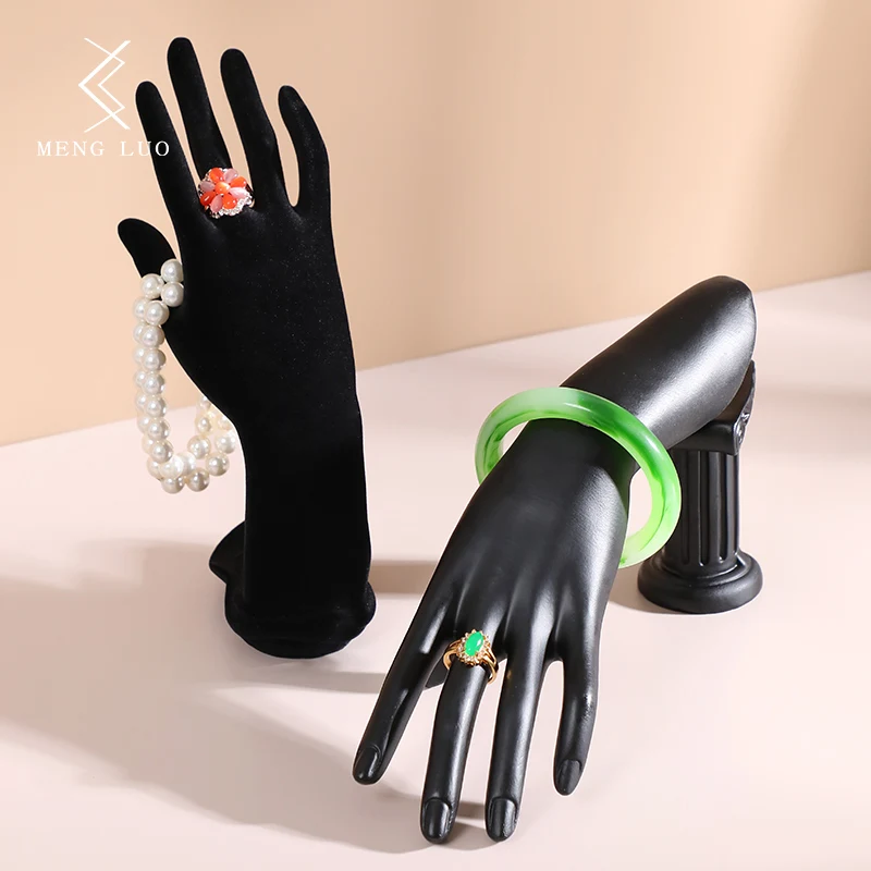 New Black Shaped Resin Mannequin Hand Model Ring Holder For Ring ...
