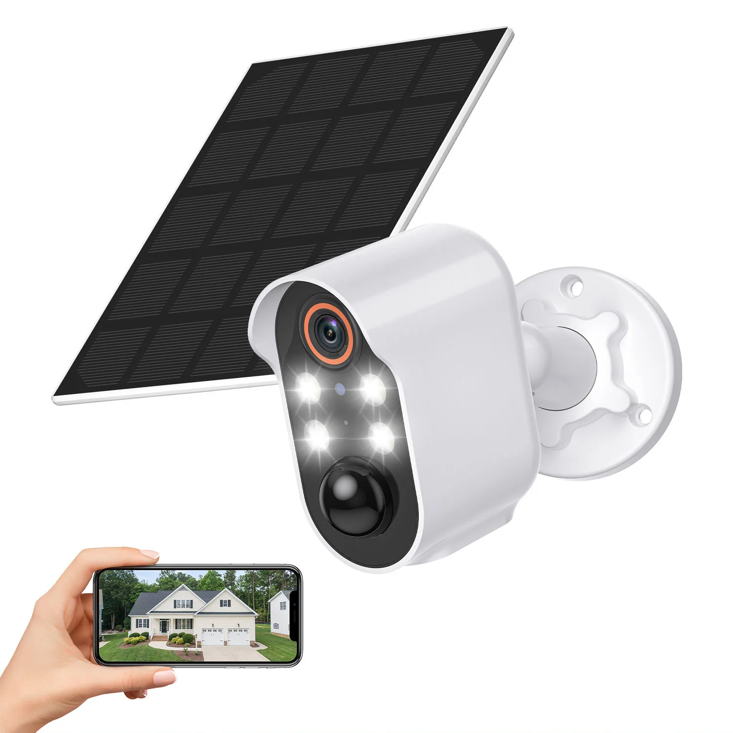 Solar Powered Monitor High-definition Infrared Night Vision Wireless ...