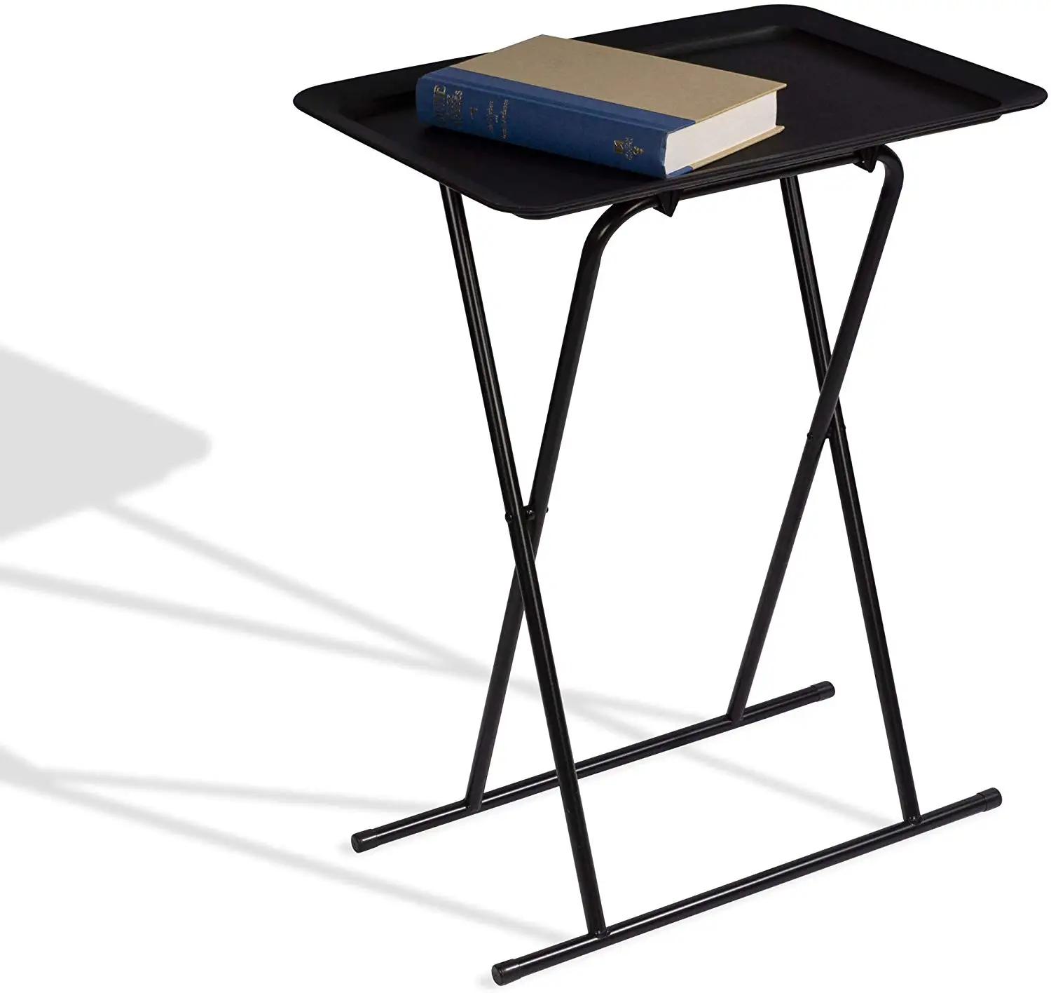 Plastic Top Metal Frame Folding Tray Table - Snack Trays