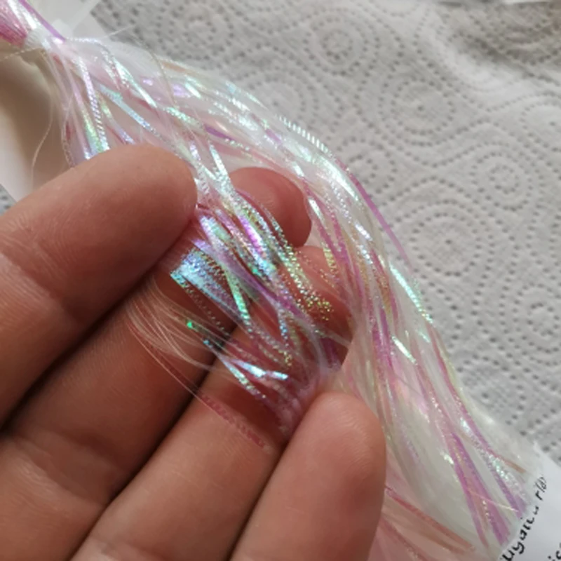 Rainbow Fish Skin Corrugated Flash Strands - Gliss Glow