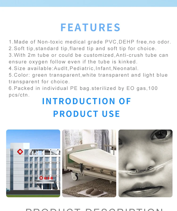 Medical Disposable Sterile Neonatal Oxygen Therapy Co2 O2 Dual Nasal ...