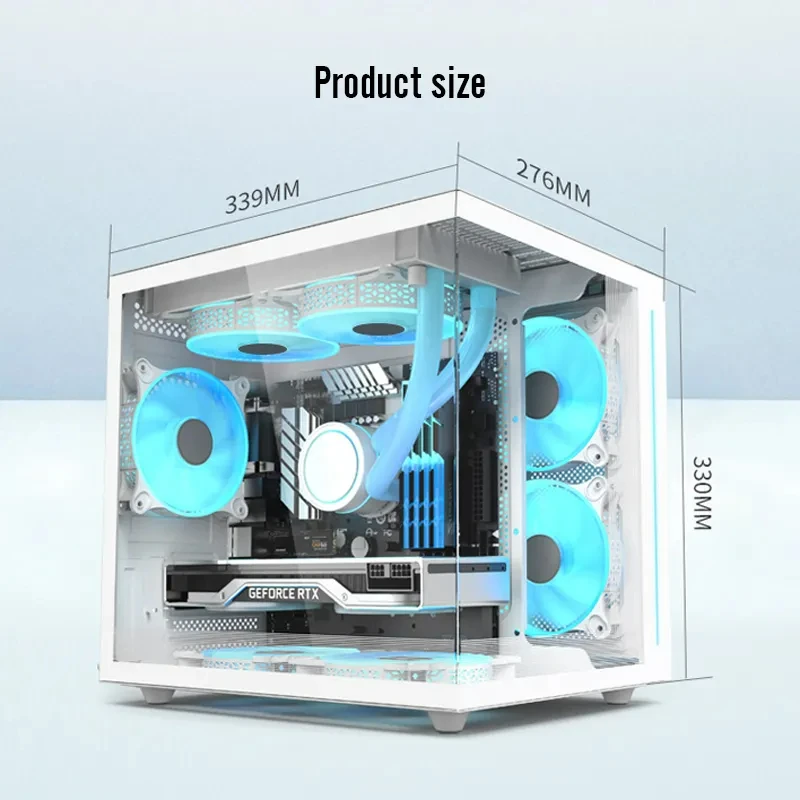 Gaming Pc Case Tower Computer Housing For Gamers With Hdd*2+ssd*2 Or ...